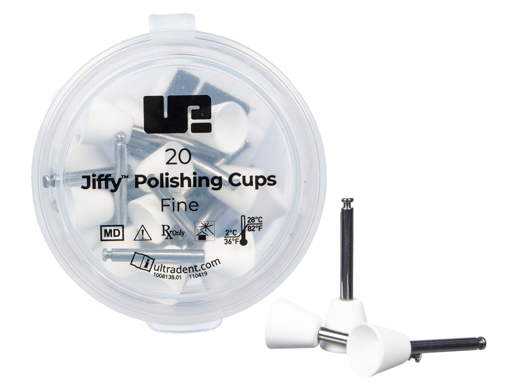 Jiffy Polish cups extra fine white – Innovaciones Dentales